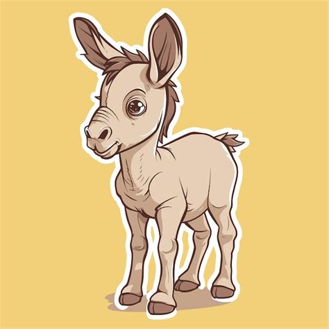 Burro Vector Cute Premium Ai Generated Vector