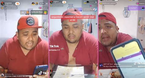 Tiktok Viral Mr Glotón Rompe En Llanto En Vivo Porque Sus Seguidores