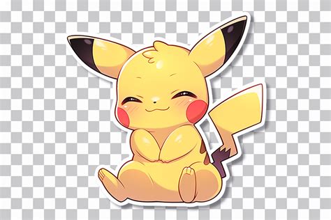 Free Cute Pokémon Pikachu PNG Sticker Download Free Now