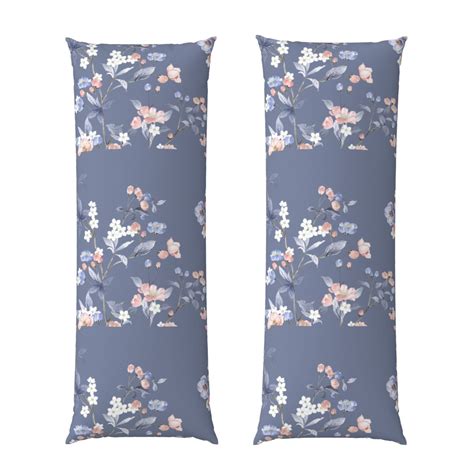Coaee Watercolor Flowers Butterfly Body Pillow Cover Long Pillow Case