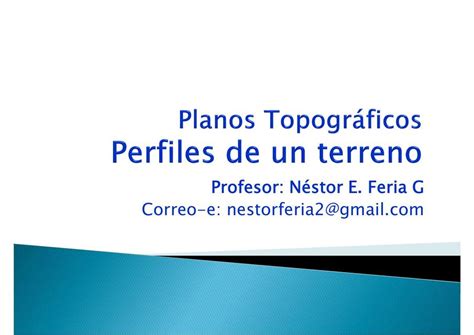 Planos Topográficos Ii Nestor Feria Udocz