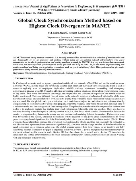 Global Clock Synchronization Method Based On Highest Clock Divergence