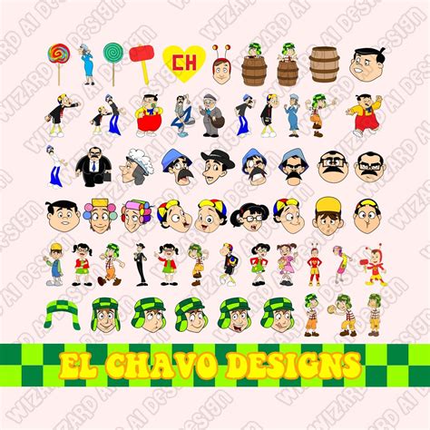 El Chavo Del Ocho Clipart Bundle El Chavo 100 Design Svg Cut Files