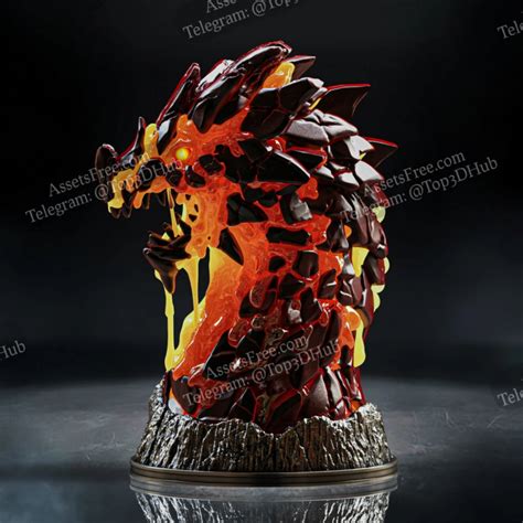 Magma Dragon 3d Print Model Free High Quality Models For Your Projects Assetsfree”