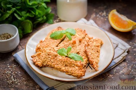 Рецепт: Овсяные батончики с апельсином, бананом и арахисом на ...
