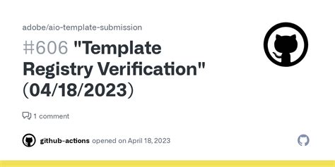 Template Registry Verification Issue Adobe Aio