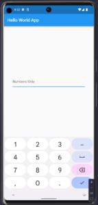 How To Create Number Input Field In Flutter With TextField And