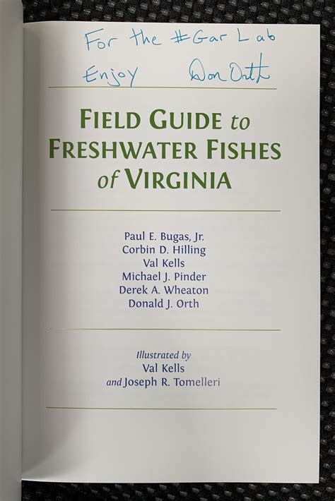 Field Guide To Freshwater Fishes Of Virginia The Book In The Field