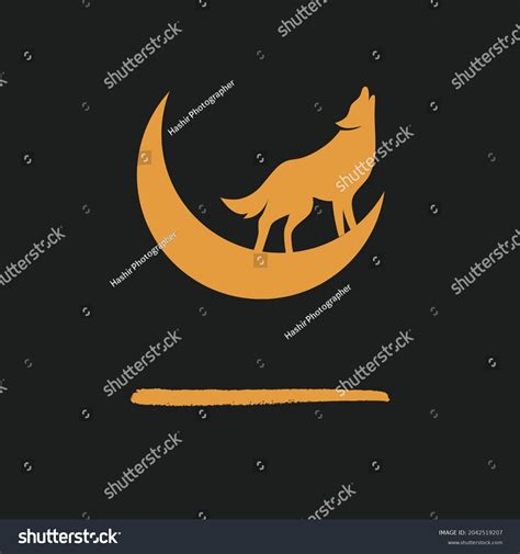 Wolf On Moon Best Logo Design Stock Illustration 2042519207 Shutterstock