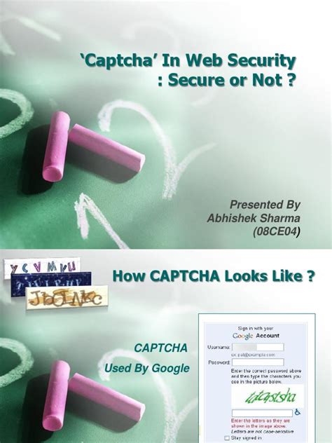 Captcha In Web Security Secure Or Not A Comprehensive Overview Of Captchas Including