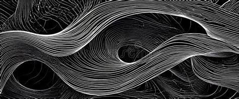 Minimalist Abstract Animated Monochromatic Wave Pattern Background