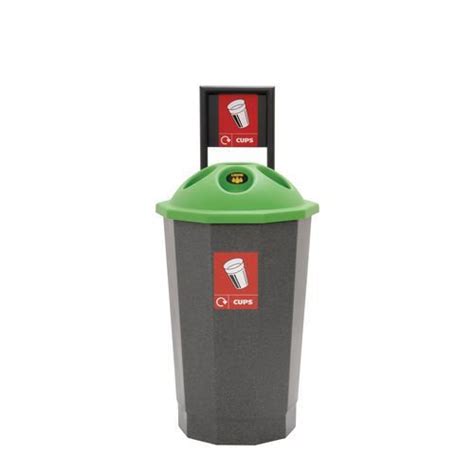 Colour Coded Recycling Bins Green Cup Bank