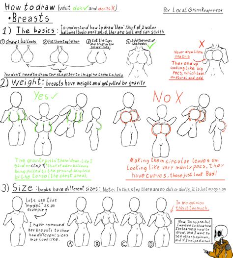 How To Draw Breasts By Localgrimreaper404 On Deviantart