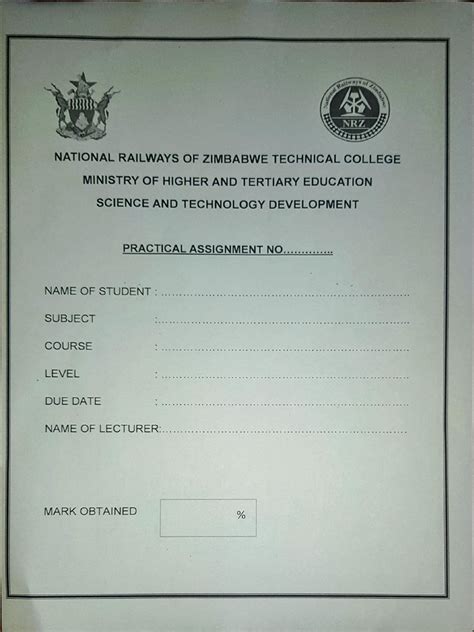 Practical Assignment Layout Pdf