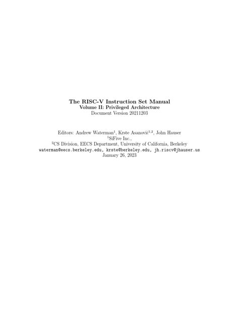 riscv privileged pdf operating system computer science