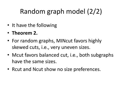 Ppt A Min Max Cut Algorithm For Graph Partitioning And Data