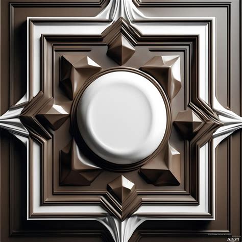 Premium Ai Image Panel Wood Luxury Ceiling Damask