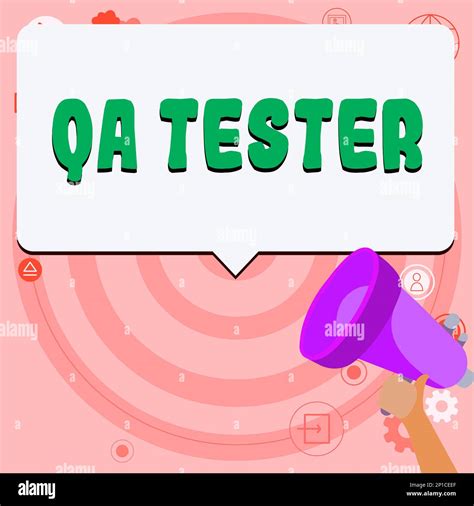 Hand Writing Sign Qa Tester Business Showcase Quality Assurance Of An On Going Project Before