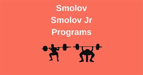 Smolov Smolov Jr Bench And Squat Program Spreadsheets 2022 Lift Vault