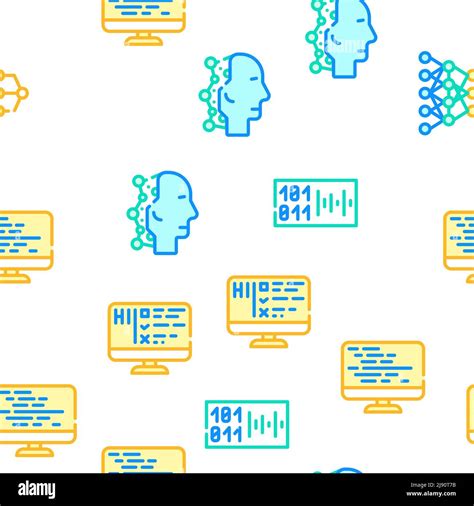 Artificial Intelligence System Icons Set Isolated Illustration Stock Vector Image And Art Alamy