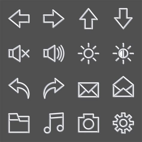 Premium Vector Volumetric Web Icon Collection