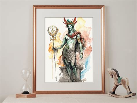 Mercury Hermes Messenger Of The Gods Greek Mythology Print