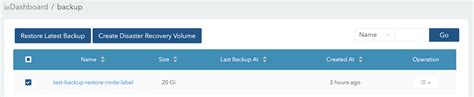 BUG No Error Message Is Seen On The UI When The User Tries To Restore From Latest Backup Which