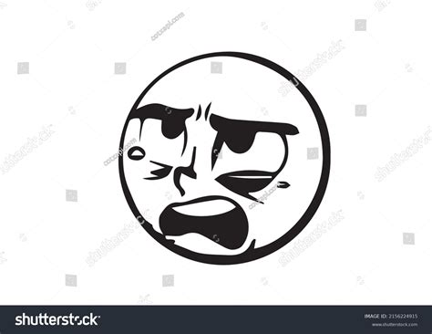 벡터 아트에서 얼굴 반응 이모지의 그림 스톡 벡터로열티 프리 2156224915 Shutterstock