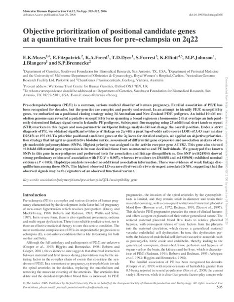 Pdf Objective Prioritization Of Positional Candidate Genes At A