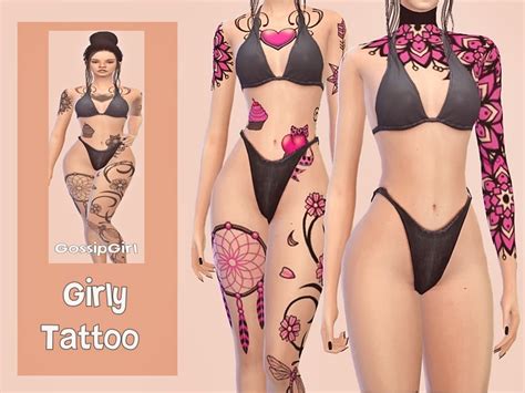 The Sims Resource Girly Tattoo