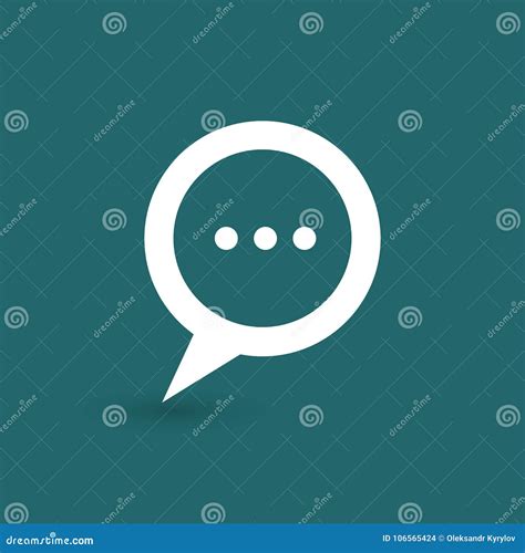 speech bubble with three dots stock illustration illustration of network contact 106565424