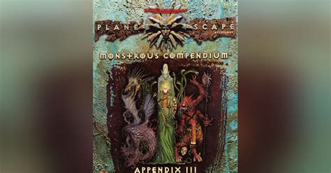Monstrous Compendium Planescape Appendix III | RPG Item | RPGGeek
