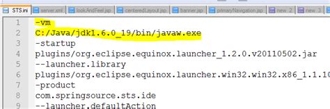 A Weird SpringSource Tool Suite STS Error No Java Virtual Machine