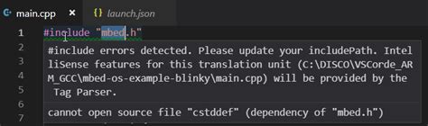 Blinky Example Export Encounter Several Issues On Vscode · Issue 134