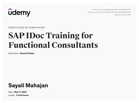 Sayali Mahajan على Linkedin Udemy Course Completion Certificate