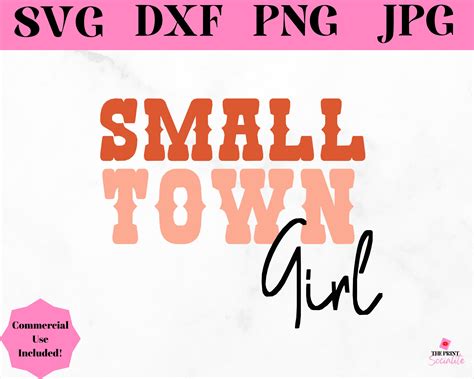 Small Town Girl Svg Png Country Svg Vintage Retro Western Etsy