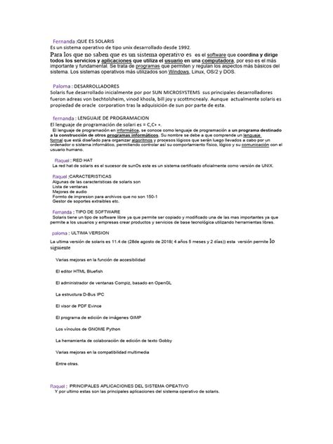 solaris pdf informática software