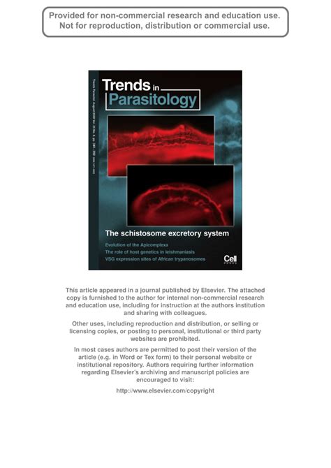 Pdf Evolution Of The Apicomplexa Where Are We Now