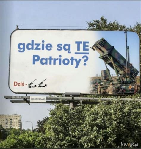 Panie Areczku Patrioty to są dla infrastruktury krytycznej dla pana