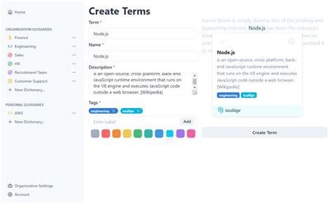 The Glossary Hub Of Tooltipr