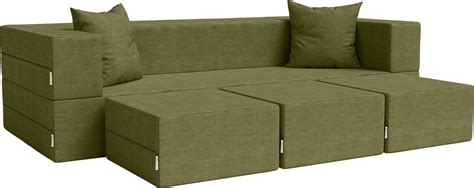 Alfy Green Chenille Fabric Loveseat And Ottoman Set Rooms To Go