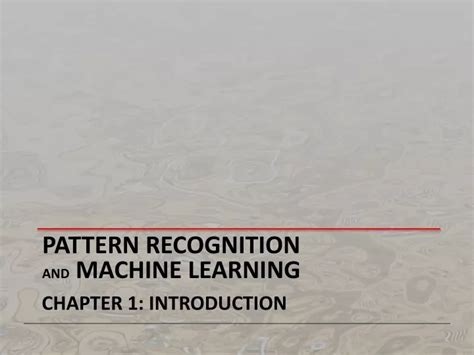 PPT Pattern Recognition Machine Learning Introduction Example