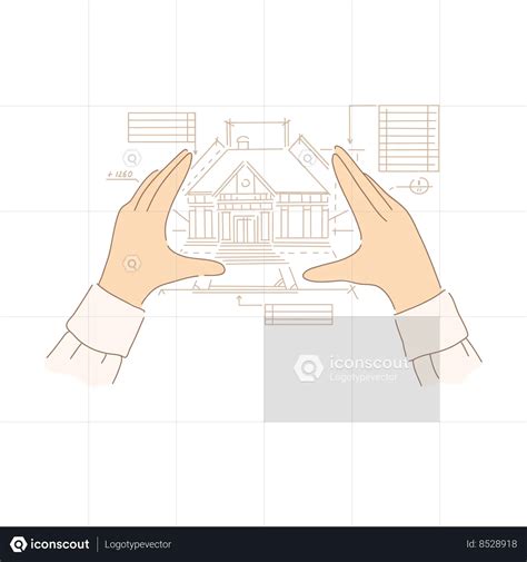 Best Blueprint Measurements Of Building Project Illustration Download
