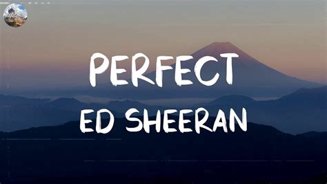 Ed Sheeran Perfect Lyrics Olivia Rodrigo Youtube Music