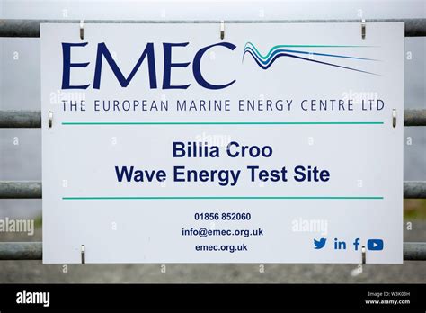 The Emec Wave Energy Test Site At Billia Croo On Orkney Scotland Uk