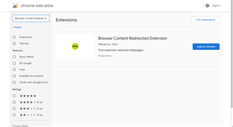 Browser Content Redirection Linux Virtual Delivery Agent