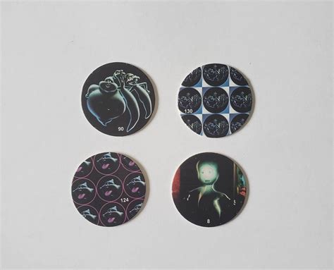 Vintage Casper Ghost Pogsrare Set Of 4 Collectable Nostalgic Milk Caps