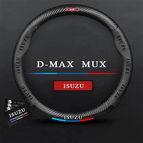 D Carbon Fiber Genuine Leather Steering Wheel Cover For ISUZU DMAX D MAX MUX MU X Lazada