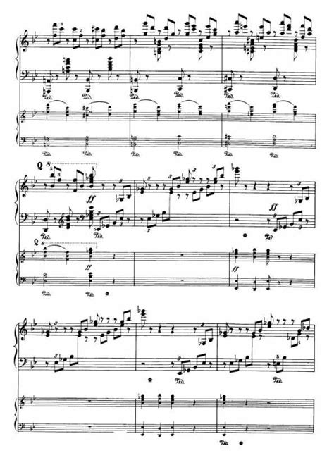 柴可夫斯基 第一钢琴协奏曲 双钢琴改编版 Movement 1 Andante Non Troppo 6钢琴谱 环球钢琴网