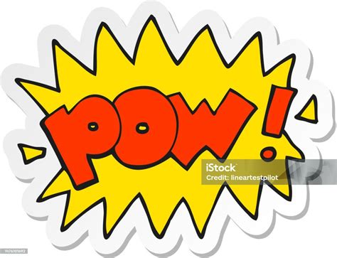만화 Pow 기호의 스티커 0명에 대한 스톡 벡터 아트 및 기타 이미지 0명 귀여운 기이함 Istock